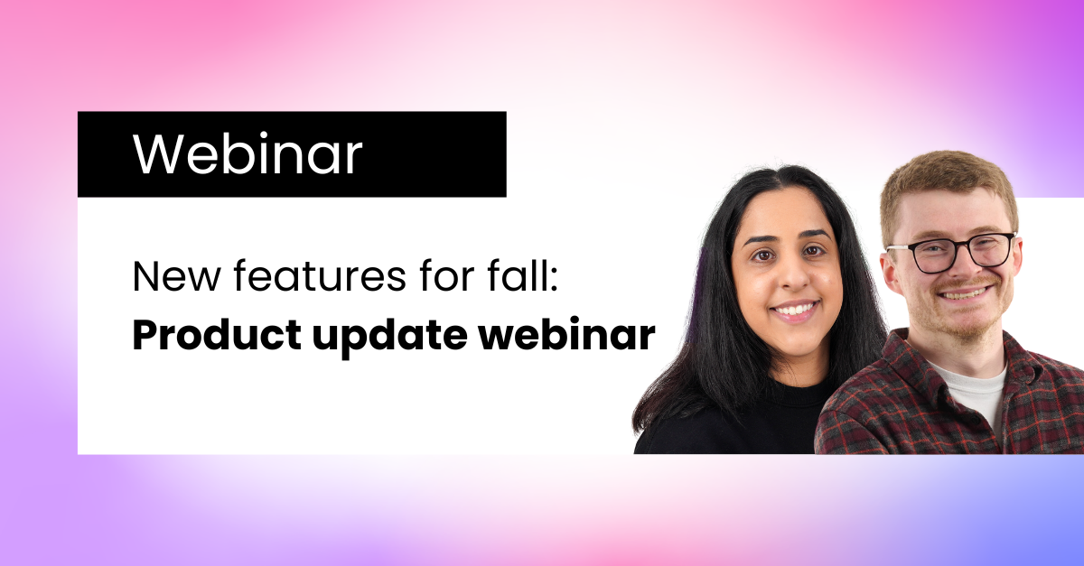 New features for fall: Product update webinar | Genio